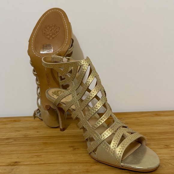 Vince Camuto Gold Heels